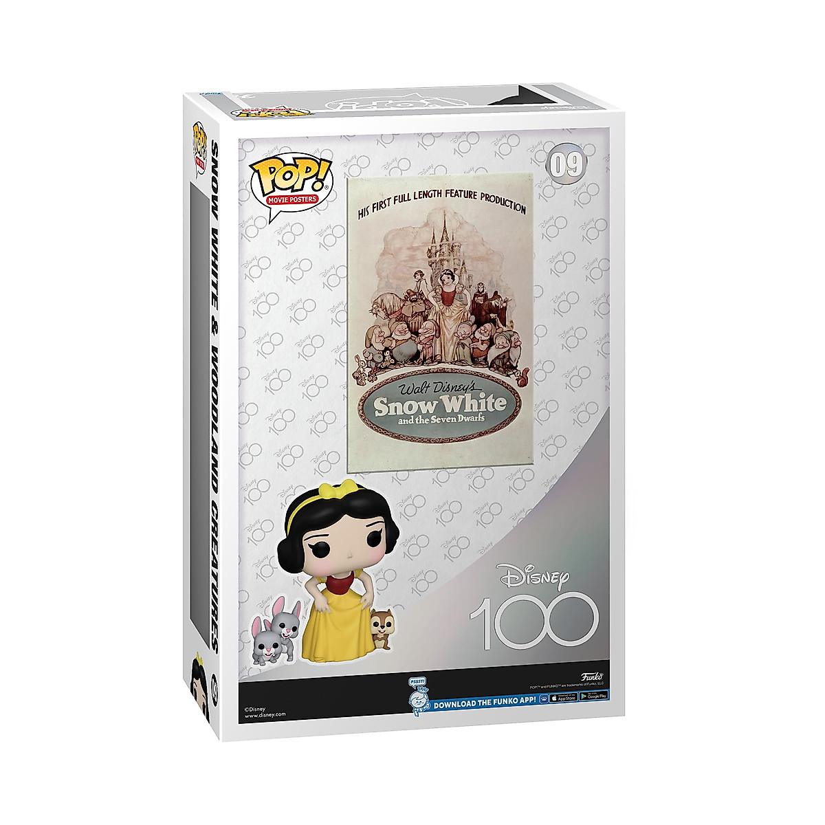 Funko Pop! Movie Poster: Disney 100 - Snow White and The Seven Dwarfs, Snow White & Woodland Creatures