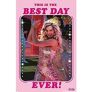 Trends International Mattel Barbie: The Movie-Best Day Ever Wall Poster, 22.37" x 34.00", Premium Unframed Version