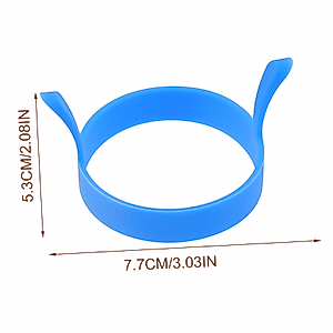 8Pcs silicone pancake ring kitchen ring molds for cooking egg frying molds round fried egg rings tuile molds silicone reusable omelette rings fried eggs non stick