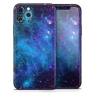 Design Skinz Azure Nebula Protective Vinyl Decal Wrap Skin Cover Compatible with The Apple iPhone 11 Pro Max (Screen Trim & Back Glass Skin)