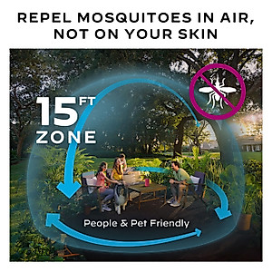 Thermacell Patio Shield Bundle - Mosquito Repeller + 36-Hour Refill Pack; Includes 4 Fuel Cartridges & 12 Repellent Mats for a Total of 48 Hours of Mosquito Repellent for Patio; Bug Spray Alternative