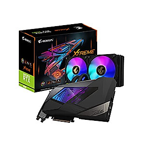 GIGABYTE AORUS GeForce RTX 3080 Xtreme WATERFORCE 10G (REV2.0) Graphics Card, All-in-one Cooling System, LHR, 10GB 320-bit GDDR6X, GV-N3080AORUSX W-10GD REV2.0 Video Card