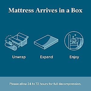 LUCID 12 Inch Latex Hybrid Mattress - Responsive Latex Foam and Encased Springs - Firm Feel - Motion Isolation - Edge Support - Gel Infused - Pressure Relief - Bed in a Box - Full Size