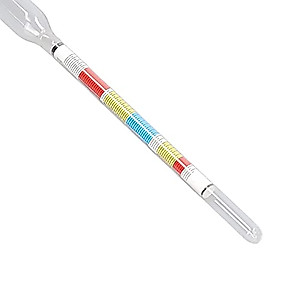 Beer Making Meter, Temperature Resistant Clear Viewing Home Brewing Hydrometer Sensitive Response 0.05 Accuracy Intuitive Display 20% Measuring Range for Home