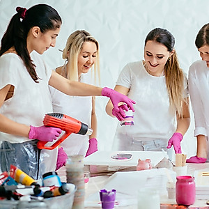 24 Pack Ceramic Tiles for Crafts with 2 Holders, White Unglazed Blank Ceramic Costers with Self-Adhesive Cork Backing Pads for Acrylic Pouring, Painting, Make Your Own DIY Coasters (Round)