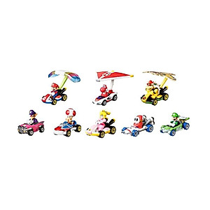 Hot Wheels Mario Kart 8 Vehicle Race Car Character Kart Glider Collector Set