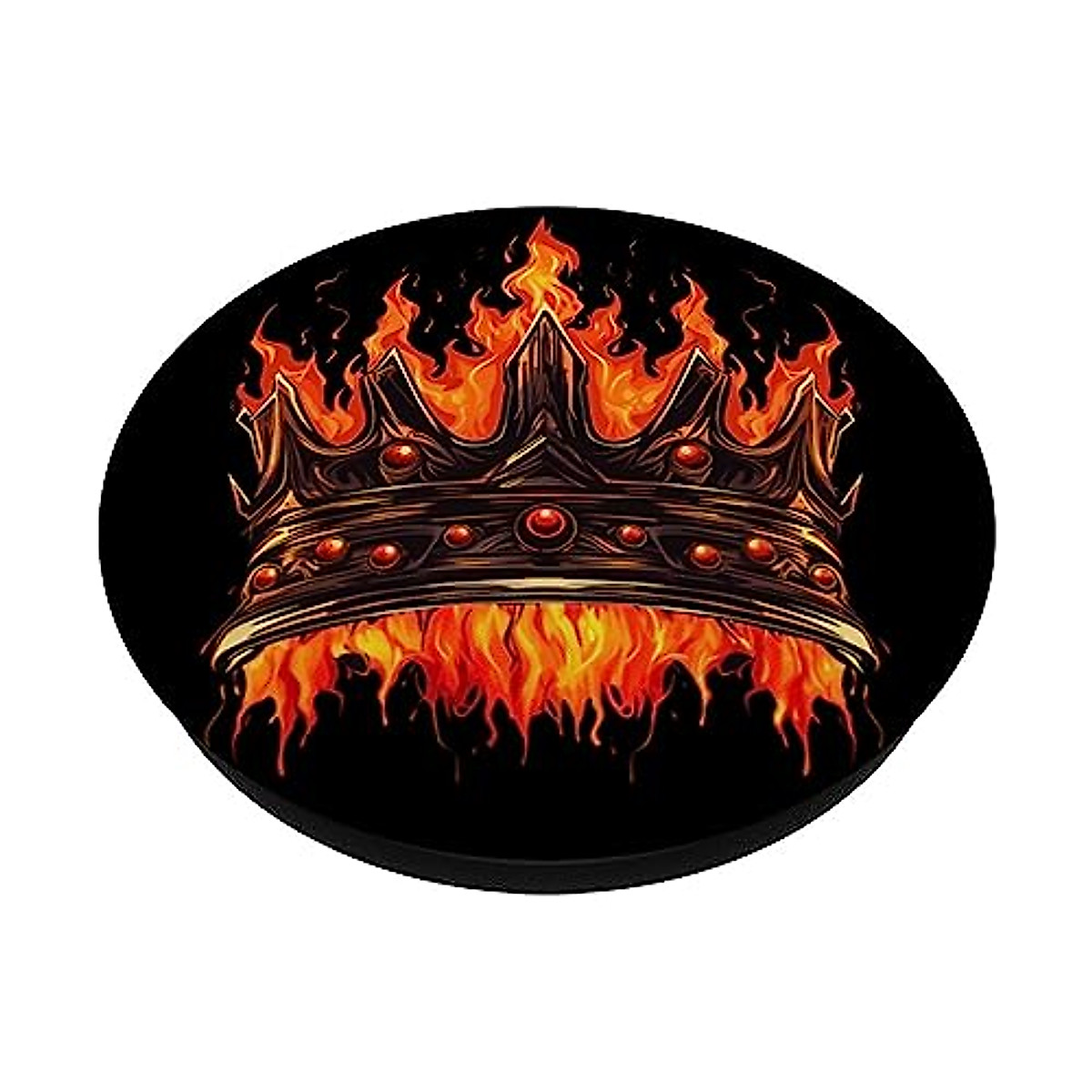 Burning Crown for Lords and Kings Lovers PopSockets Swappable PopGrip