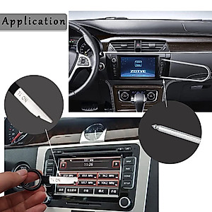 Ruibapa 20PCS Blue Radio Remove Tool Key Kit with 5PCS Fastener Remover Tool Kit for removing Car Radio Stereo CD Player P-003-B+Kit