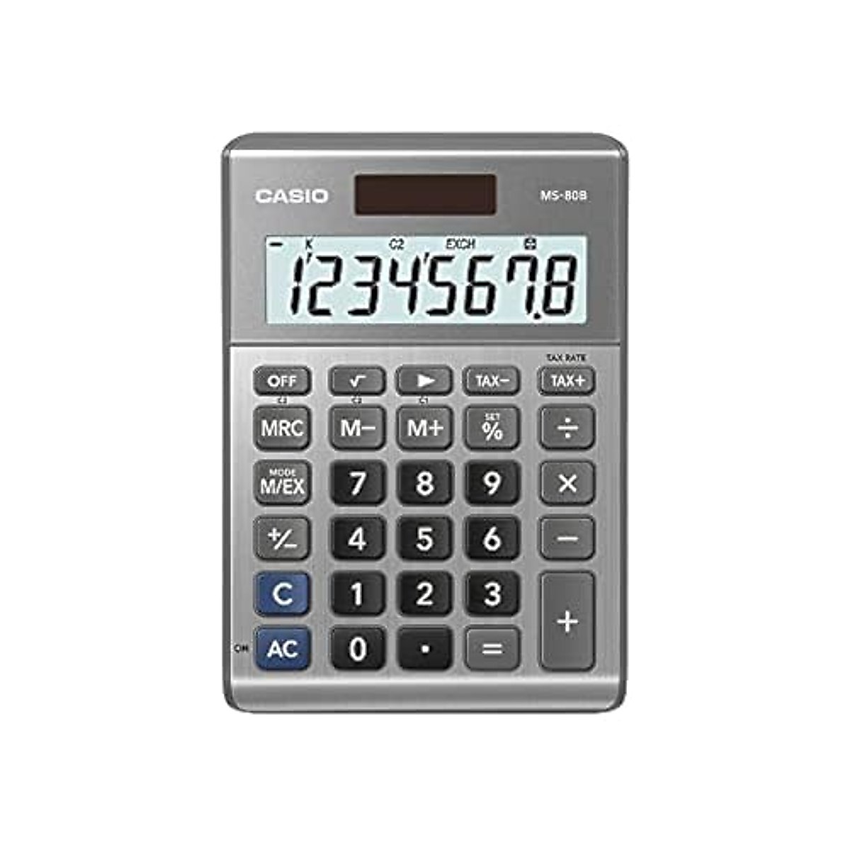 Casio MS-80B Standard Function Desktop Calculator Silver