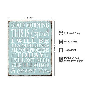 God Wall Decor - Religious Gifts for Women, Girls - Faith Wall Decor - Christian Gifts for Women - Church Decorations - Inspirational Quote Wall Decor - Catholic Gifts Women - Grateful Wall Art Sign