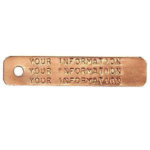 Custom Stamped Copper Trap Tags (300 Pack)