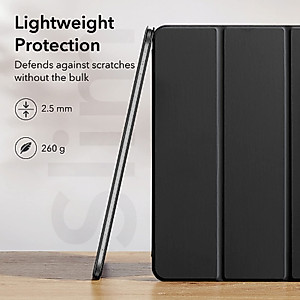 ESR for iPad 10th Generation Case, iPad 10th Folio Case (2022, 10.9 Inch), Convenient Magnetic Attachment, Two-Way Trifold Stand, Lightweight Protection, Rebound Series, Black