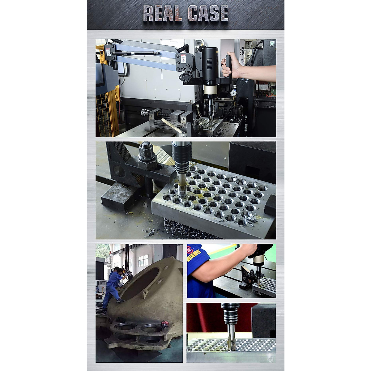 US Stock ZAC Electric Tapping Machine Flexible Arm Tapping Threading Machine (M3-M16)