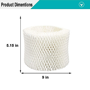 Lemige 6 Pack HAC-504 Humidifier Filters for Honeywell Humidifier HAC-504, HAC-504AW, HAC504V1, HCM350, HCM-350W, HCM-300T, HCM-315T, HCM-600, HCM-710, Replacement Filter A,