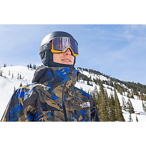 Giro Method Ski Goggles - Snowboard Goggles for Men, Women & Youth - Grey Wordmark Strap with VIVID Onyx/VIVID Infrared Lenses