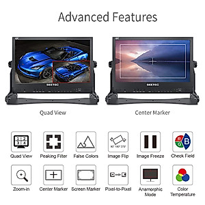 SEETEC ATEM156 15.6" 4 HDMI Input Output Quad Split Display for ATEM Mini Video Switcher Live Streaming Broadcast Director Monitor Used in Movie Production