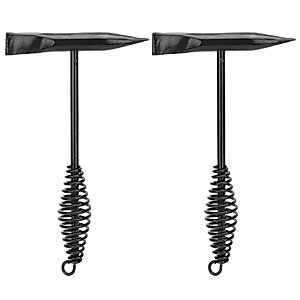 2pcs Welding Hammer, Stainless Steel Welding Chipping Hammer Durable Slag Hammer with Coil Spring Handle Shock Absorbing Welder Hammer