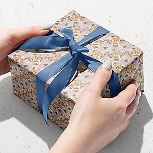 FIEHALA Flat Wrapping Paper Sheets - 8 Sheets with 4 Unicorn Patterns - Pre Cut & Folded Flat Design (20 inches × 27.5 inches per sheet)