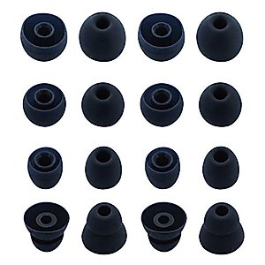 ALXCD Ear Tips for Powerbeats Pro Headphones, 8 Pairs S/M/L/D 4 Sizes Soft Silicone Earbud Tips Replacement, Fit for Powerbeats Pro Earphones 2019 PB Pro, Navy
