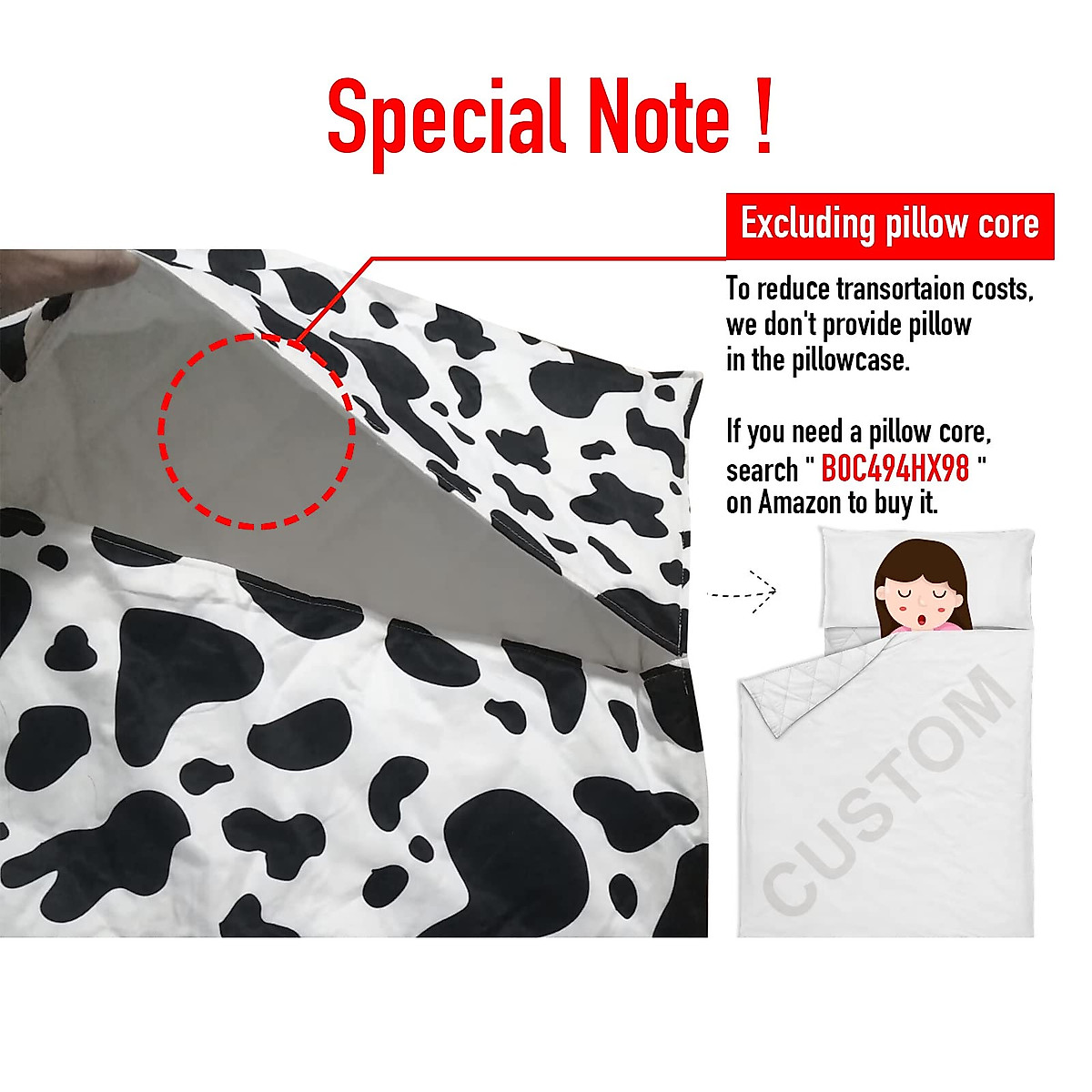 Personalized Toddler Nap Mat with Logo/Text for Preschool Daycare, Custom Name Kids Sleeping Bag with Pillow Case and Blanket Quilt, Customized Napping Mats Slumber Bags for Boys Girls Children