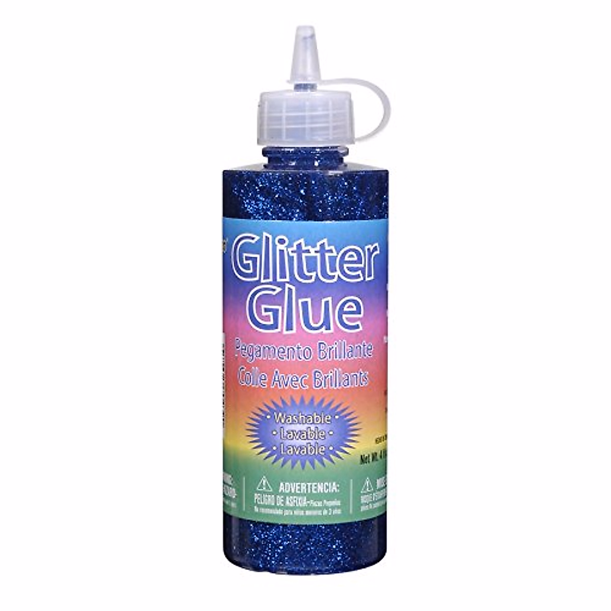 Darice 1166-88 Glitter Glue, 4-Ounce, Blue