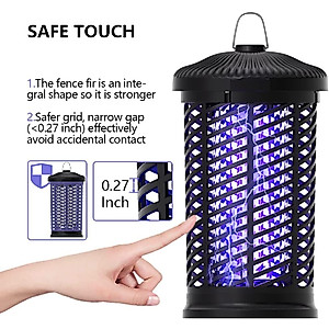 Electric Bug Zapper, Mosquito Zapper Indoor/Outdoor, 4200V 18W Waterproof Fly Zapper Mosquito Trap for Home, Patio, Backyard