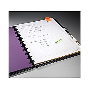 Arc Customizable Leather Notebook System, 8.5 x 11, Black