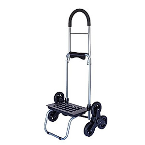 dbest products Stair Climber Trolley Dolly Personal Dolly, Black Handtruck Hardware Garden Utility Cart