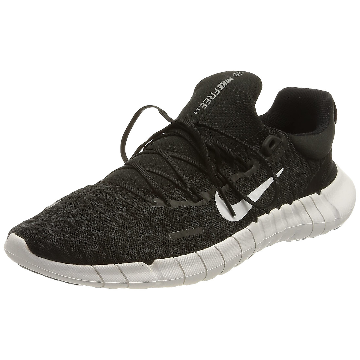 Nike Women Road Running Shoes, Black Black White Dk Smoke Grey, 12.5 US