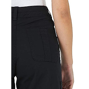 Lee Women's Relaxed Fit Avey Knit Waist Cargo Bermuda Short Black 16