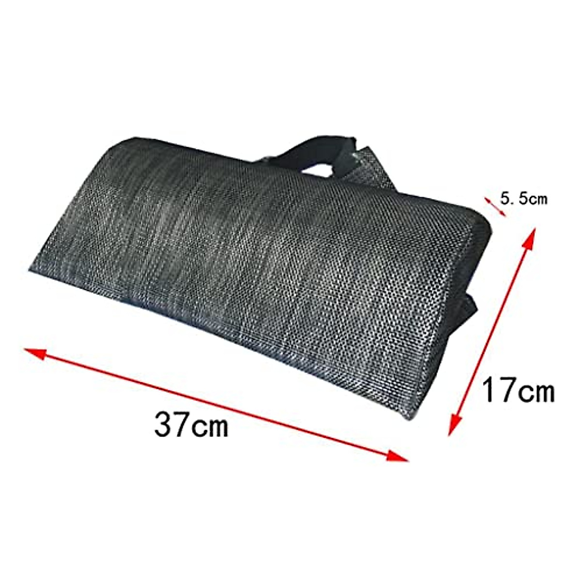 freneci Soft Pillow Cushion Headrest Headrest Cushion with Elastic Band for Chairs - Black+Gray