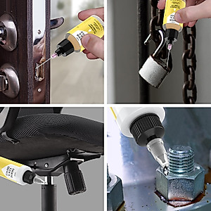 Door Hinge Lubricant kit | 4 oz + 1 oz Needle Combo, Long-Lasting Lock Lubricant, Upgraded Squeaky Door Hinge Lubricant for Door, Hinge, Lock, Tools, Bicycles - by Qucship