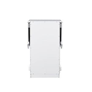 SEI Furniture Fold-Out Organizer Convertible Desktop Craft Desk, White