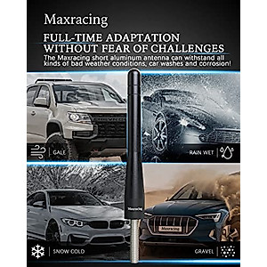 MAXRACING Short Aluminum Antenna Compatible with Ford F150 Pickup Truck 1997-2023
