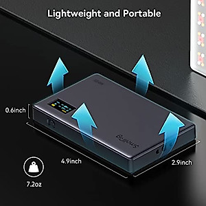 SmallRig RM120 5000mAh Camera Light Panel RGB Video Light Professional LED On Camera Video Light Portable Lights for Photography 2500K-8500K 98+ CRI Full Color for TikTok,Video Conference 3808
