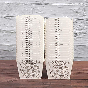 TOYANDONA 100pcs Paper Baking Cup Small Square Cake Wrappers Cupcake Liners Desserts Holders Muffin Cases for Weddings Birthdays Baby Shower (White Coffee)