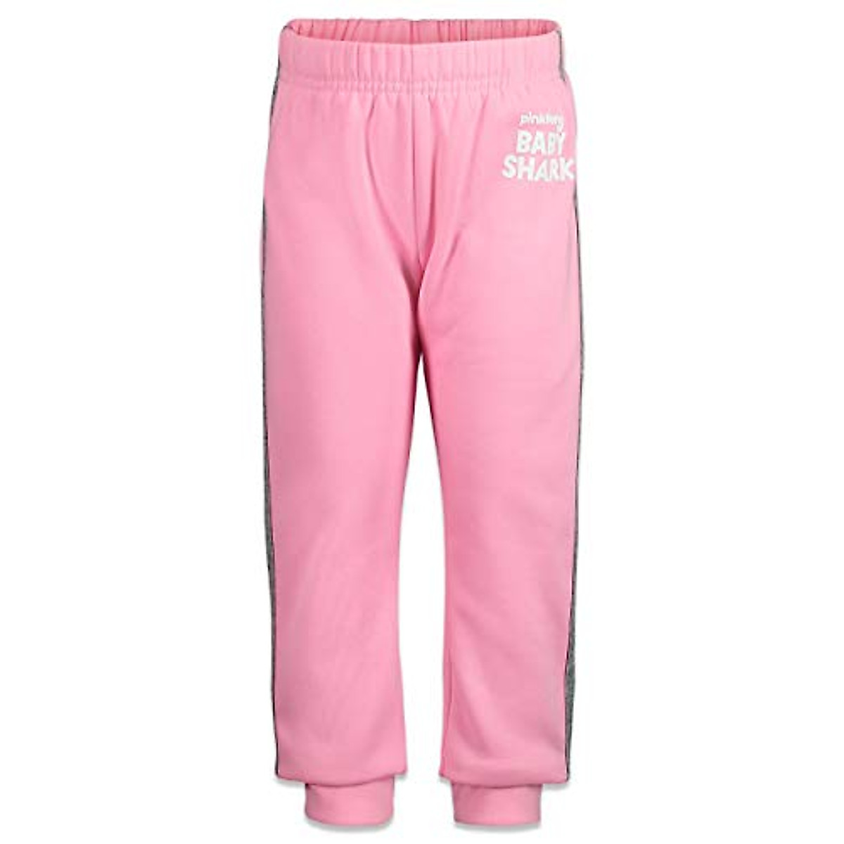 Pinkfong Baby Shark Toddler Girls Long Sleeve T-Shirt Pant Set Grey/Pink 3T