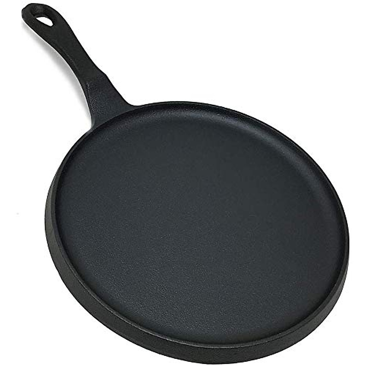 LavoHome Cast Iron Comal 10" - Heavy Duty & Pre-Seasoned - Tortillas Pancakes Omelets Crepes Chapati