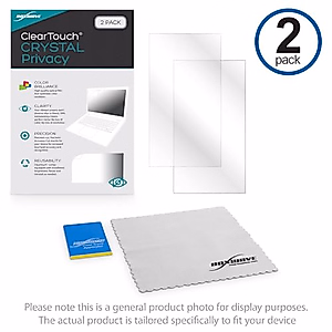 BoxWave Screen Protector Compatible with Ecobee SmartThermostat EB-STATE5-01 - ClearTouch Crystal Privacy (2-Pack), Privacy Screen Protector Flexible Film Clear