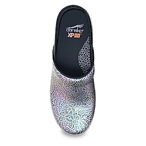 Dansko XP 2.0 Clogs for Women-Lightweight Slip-Resistant Footwear for Comfort and Support-Ideal for Long Standing Professionals-Food Service, Healthcare Professionals Lacy 7.5-8 M US