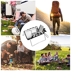 Portable Cassette Stove, Folding Camping Stove, Outdoor Camping Burner, Collapsible Camp Cooking Stove, 2600W Foldable Stainless Steel Camp Stove Camp Stove