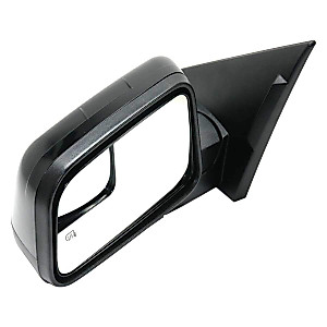 AutoShack Driver Mirror Power Smooth Heated Manual Folding Replacement for 2009-2011 Ford Edge 3.5L 3.7L V6 AWD FWD KAPFO1320370