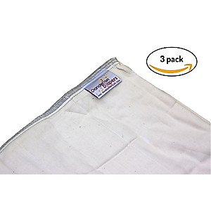 Dandelion Diapers Prefold Cloth Diapers Made from Viscose Bamboo and Cotton Blend Versatile Baby Diaper, 3 Pack - Size 2 Infant