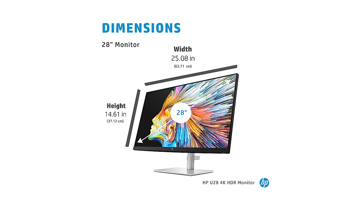 HP U28 4K HDR Monitor for Creators - 28-inch IPS