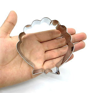 LILIAO Ocean Creatures Cookie Cutter Set - 3 Piece - Whale, Starfish and Seashell Biscuit Fondant Cutters - Stainless Steel