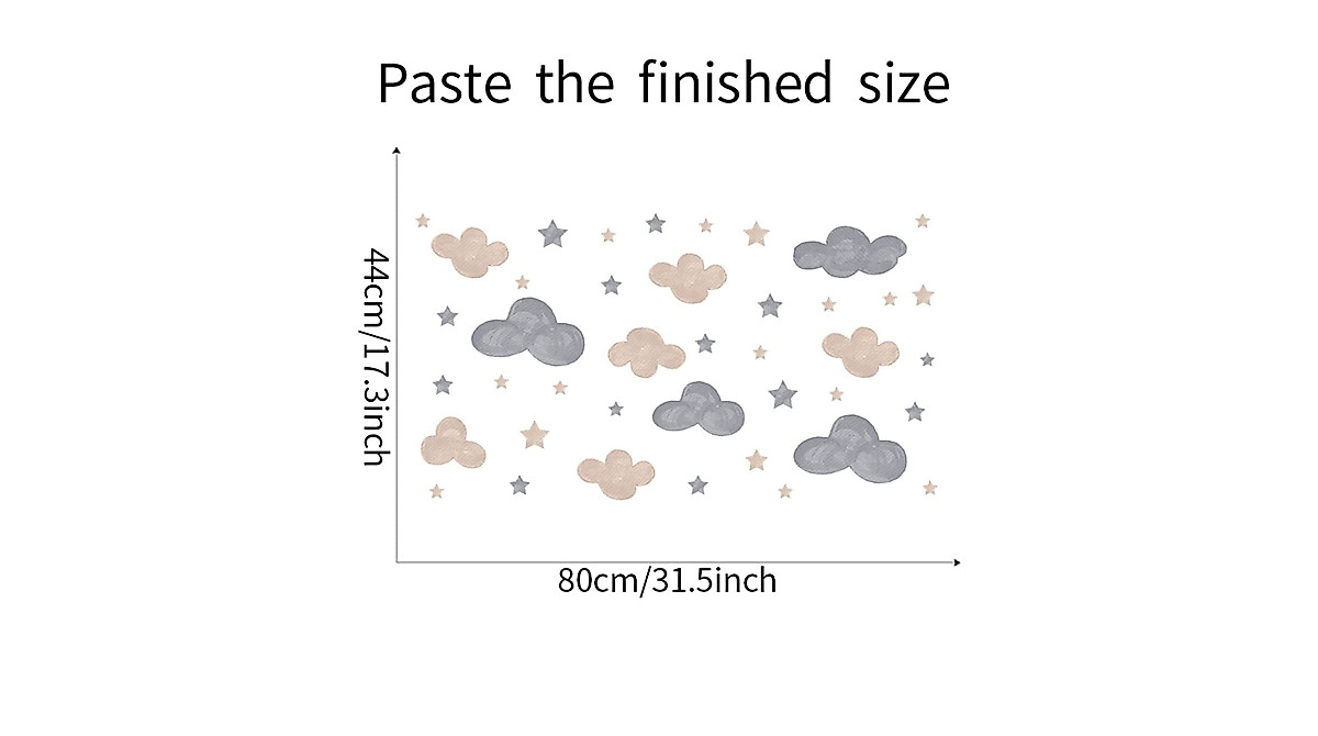 Cute Clouds Wall Stickers for Kids Rooms