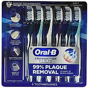 Oral-B Pro Health All-in-One Soft Toothbrushes, 6 Count