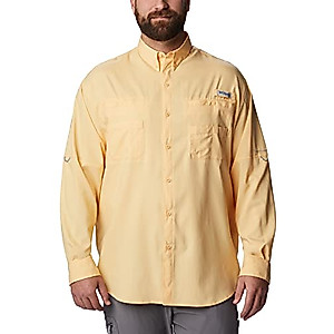 Columbia Men's Standard Tamiami II Long Sleeve Shirt, Cocoa Butter, Medium