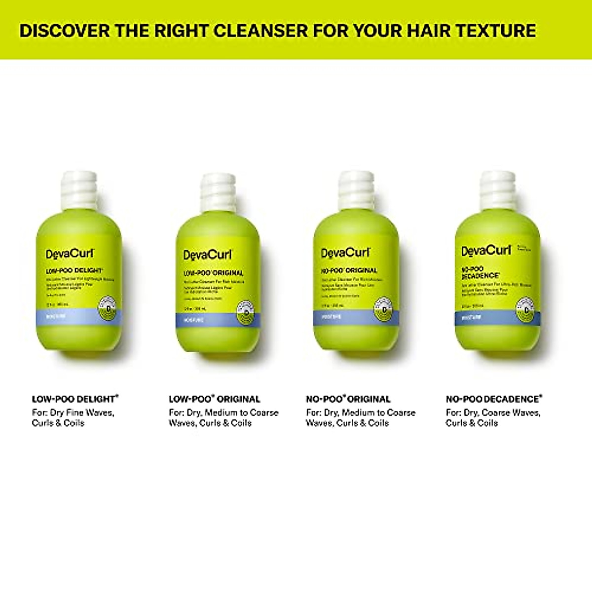 DevaCurl Low-Poo Delight Mild Lather Cleanser for Lightweight Moisture, Green Oasis, 32 fl. oz.