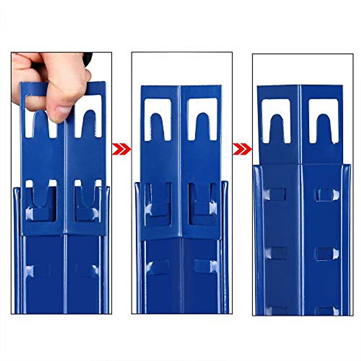 YouseaHome 5 Tier Garage Shelving Units ,Heavy Duty Racking,148H x 70W x 30D,Shelves for Storage 5 Bay,Capacity 150KG,for Workshop, Shed, Office,Blue